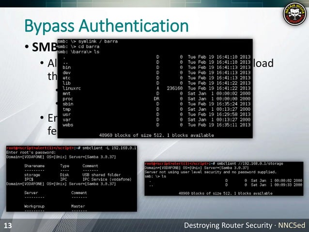 Destroying Router Security - NNC5ed | PPT