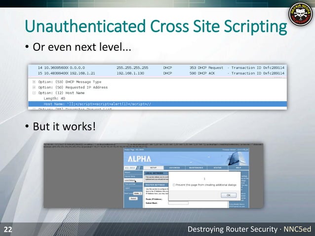 Destroying Router Security - NNC5ed | PPT