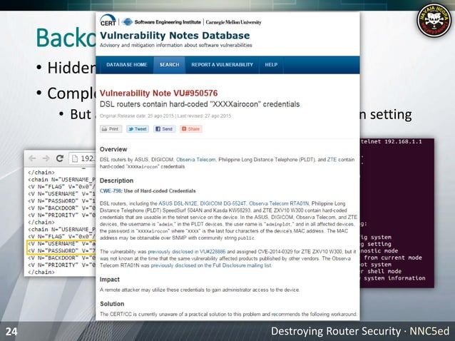 Destroying Router Security - NNC5ed | PPT