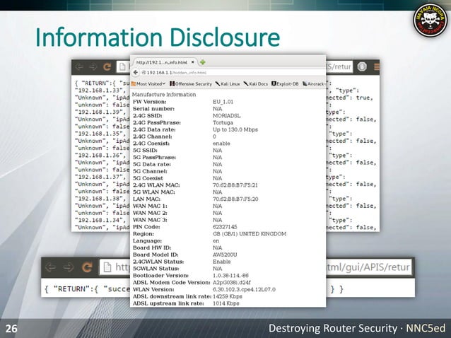 Destroying Router Security - NNC5ed | PPT