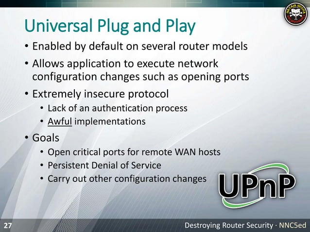 Destroying Router Security - NNC5ed | PPT
