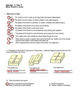 Destruct forces (worksheet answers) | PDF