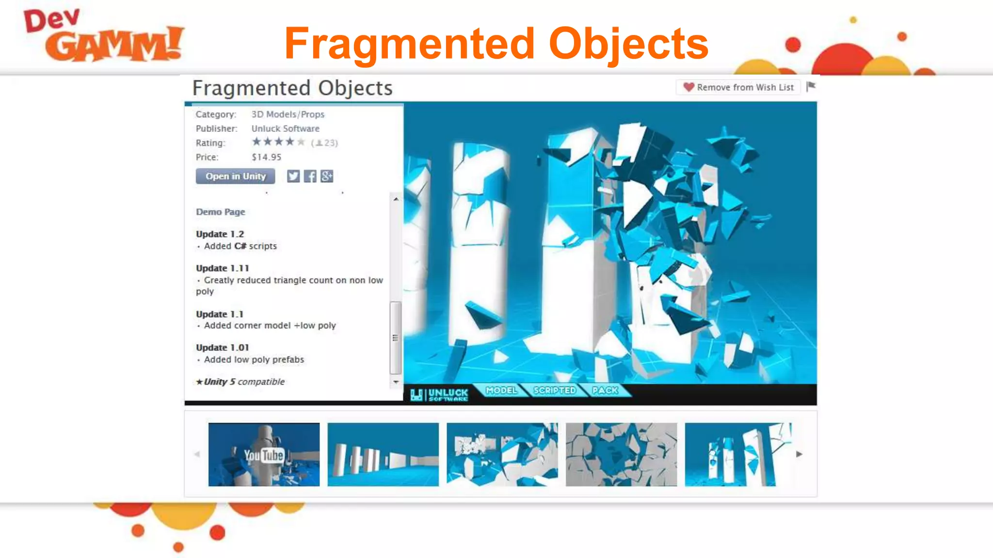 Destruction System for FPS Shooter in Unity 5 | PPTX