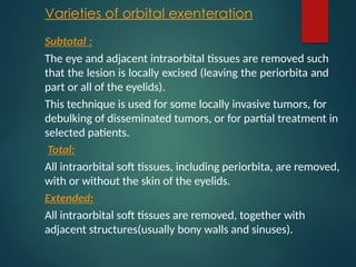 Opthalmology Destructive Eye Surgeries.pptx