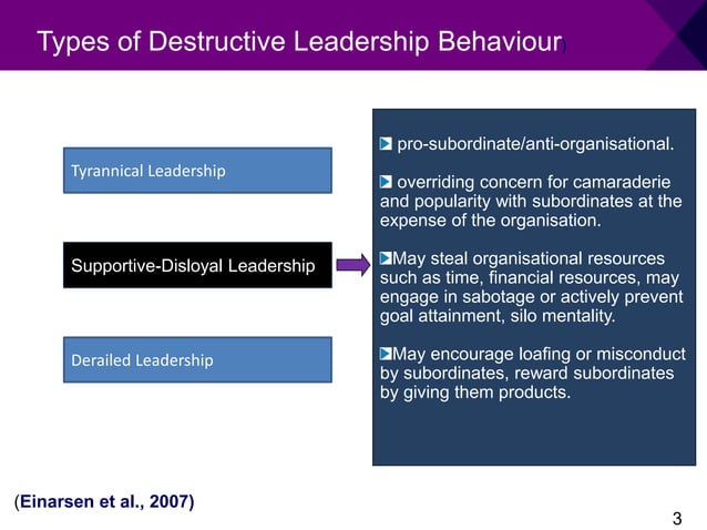 Destructive leadership models | PPTX