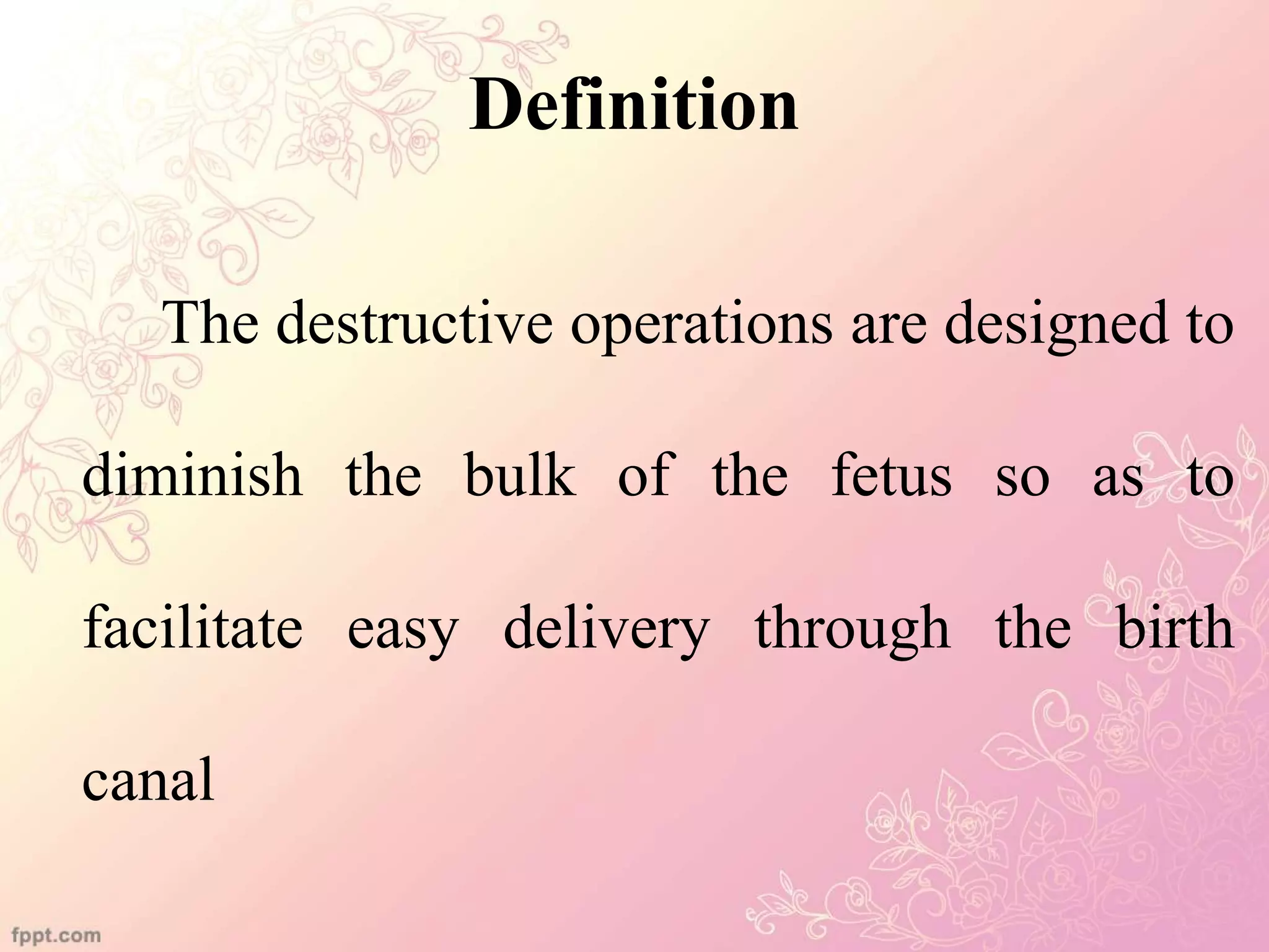 Destructive operation | PPT