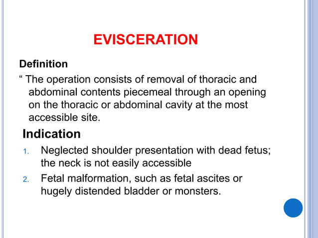 Destructive operation | PPTX | Pregnancy | Reproductive Health