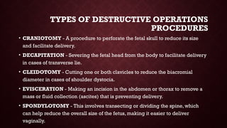 Destructive operations or Embryotomy.pptx