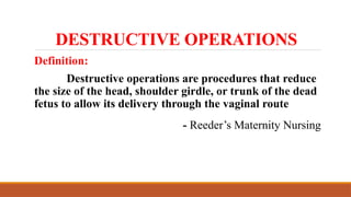 DESTRUCTIVE OPERATIONS Tuesday class cay.pptx