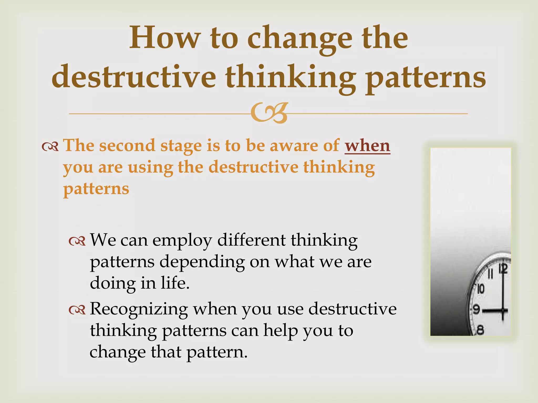 Destructive thinking | PPTX