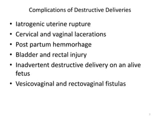 Destructive Vaginal Deliveries (Embryotomies)-1.pptx