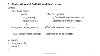 Destructors | PPT