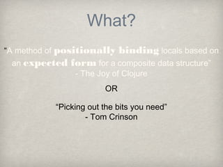Destructuring demystified | PPT