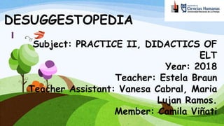 Desuggestopedia | PPTX