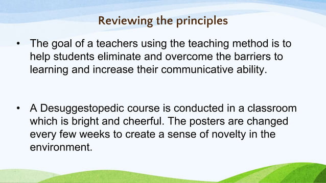 Desuggestopedia | PPTX | Education