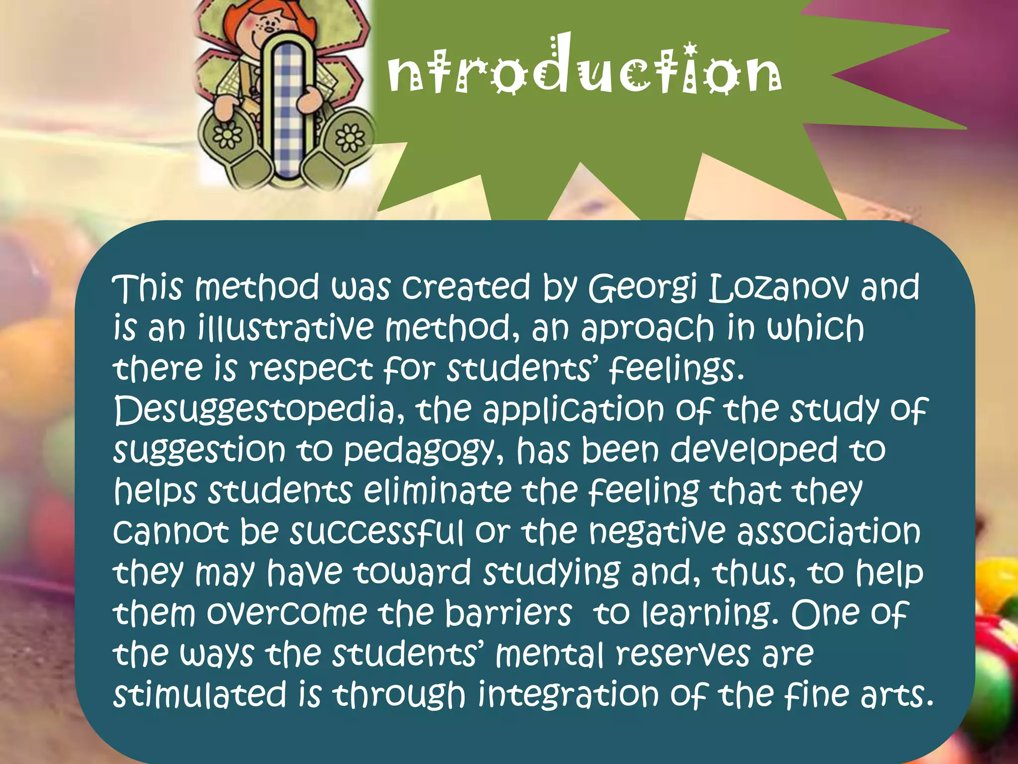 Desuggestopedia elt presentation modificado | PPTX