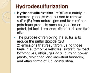 Desulfurisation of coal and oil | PPTX