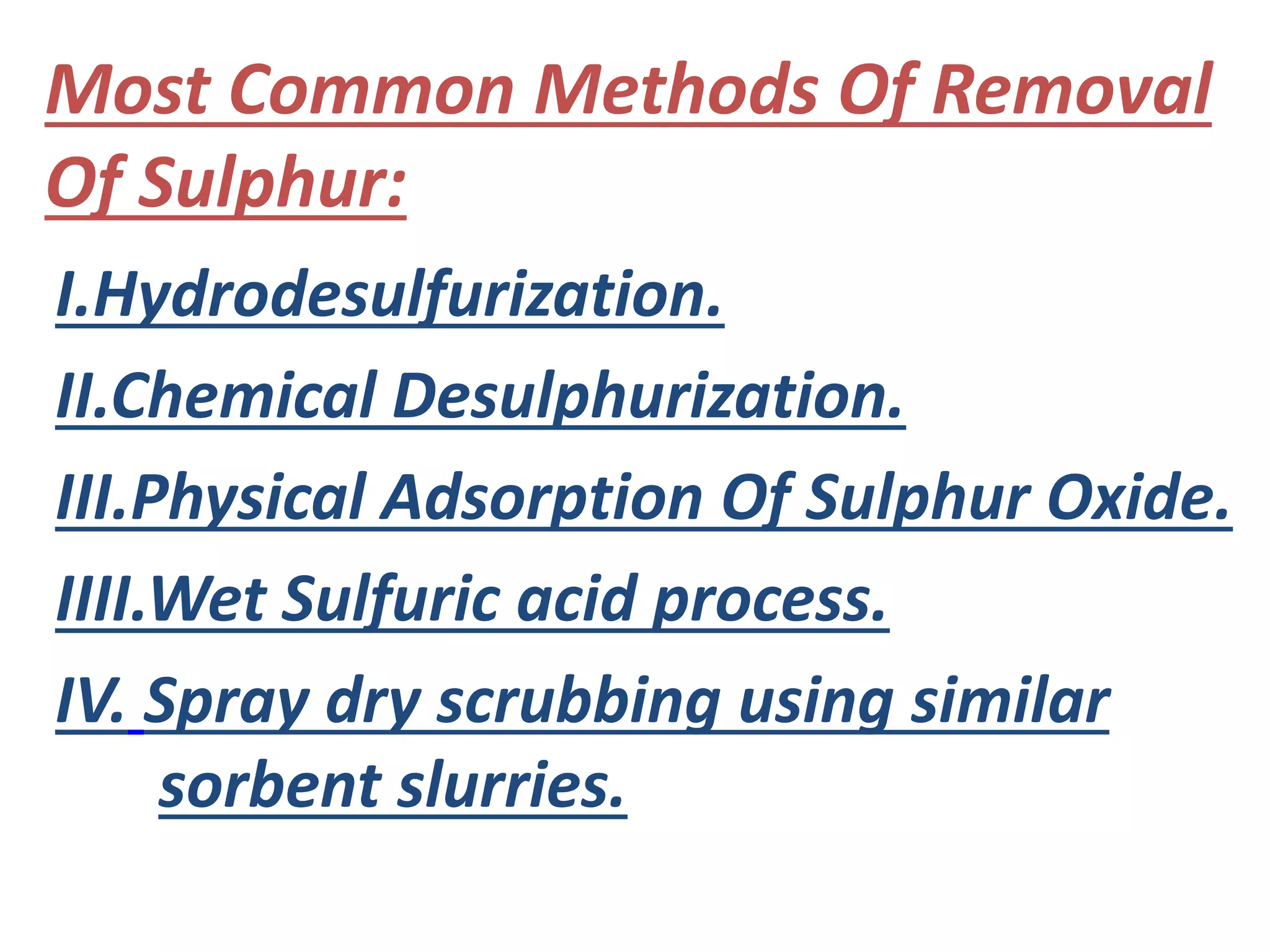 Desulfurization 2 | PPTX