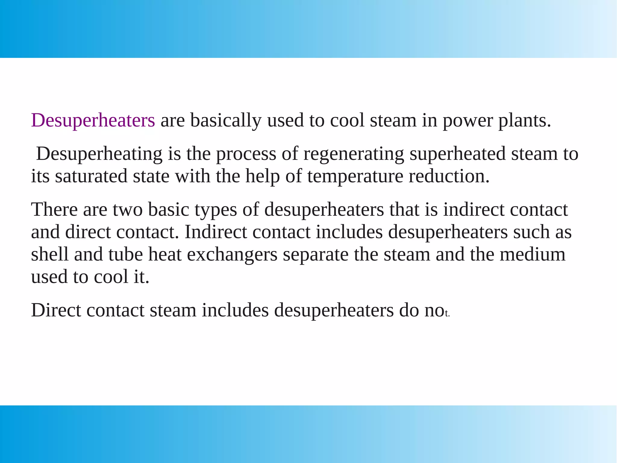 Desuperheater selection guide | ODP