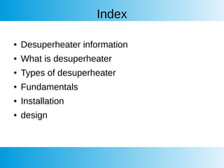 Desuperheater selection guide | ODP