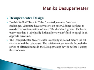 Desuperheater water heater | PPTX