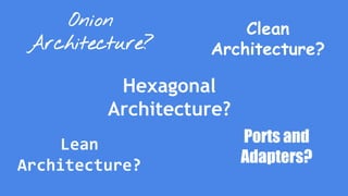 TDC2016POA | Trilha Arquitetura - Onion Architecture | PPT