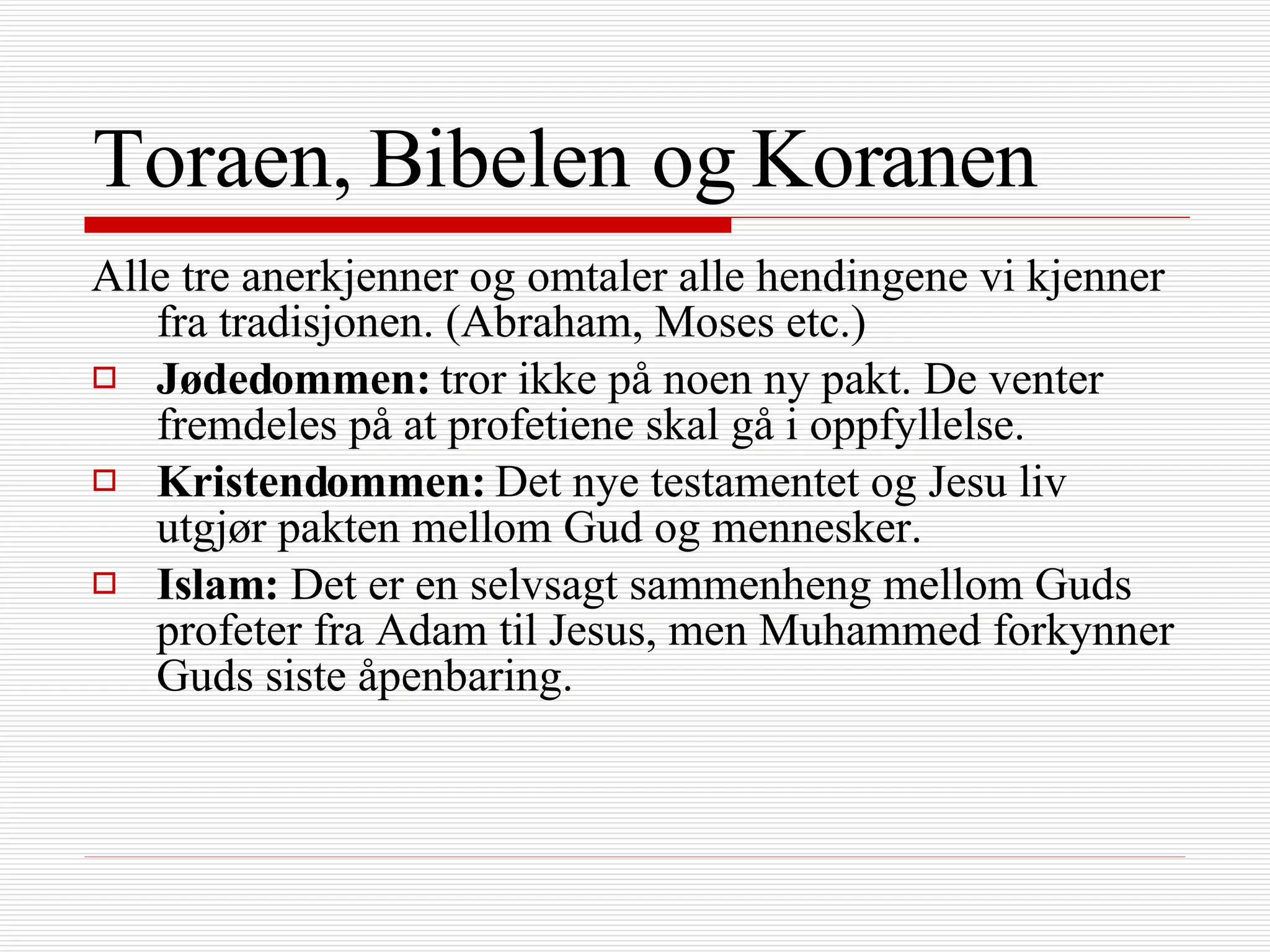 Det Gamle Testamente | PPT