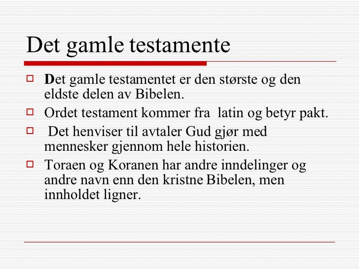 Det Gamle Testamente