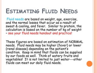 Det 120 estimating kcal, pro, fluid needs 02 13 | PPT