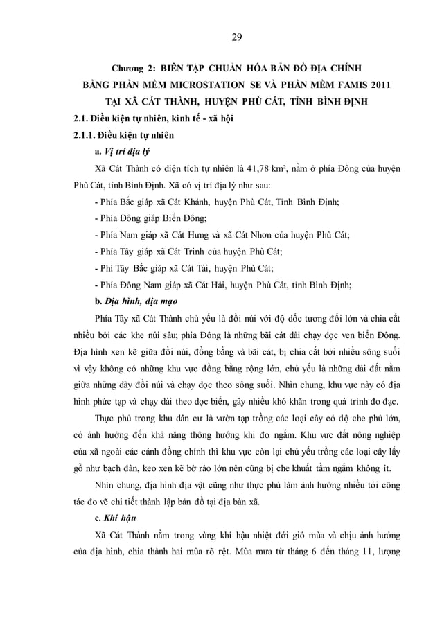 Chuẩn hoá bản đồ địa chính bằng phần mềm Microstation và Famis | DOC