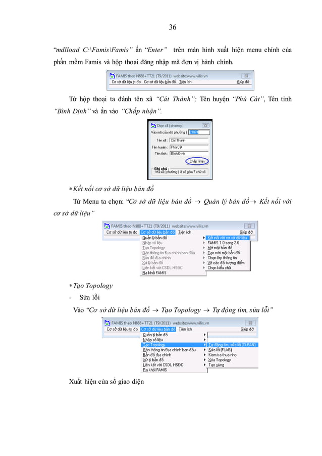 Chuẩn hoá bản đồ địa chính bằng phần mềm Microstation và Famis | DOC