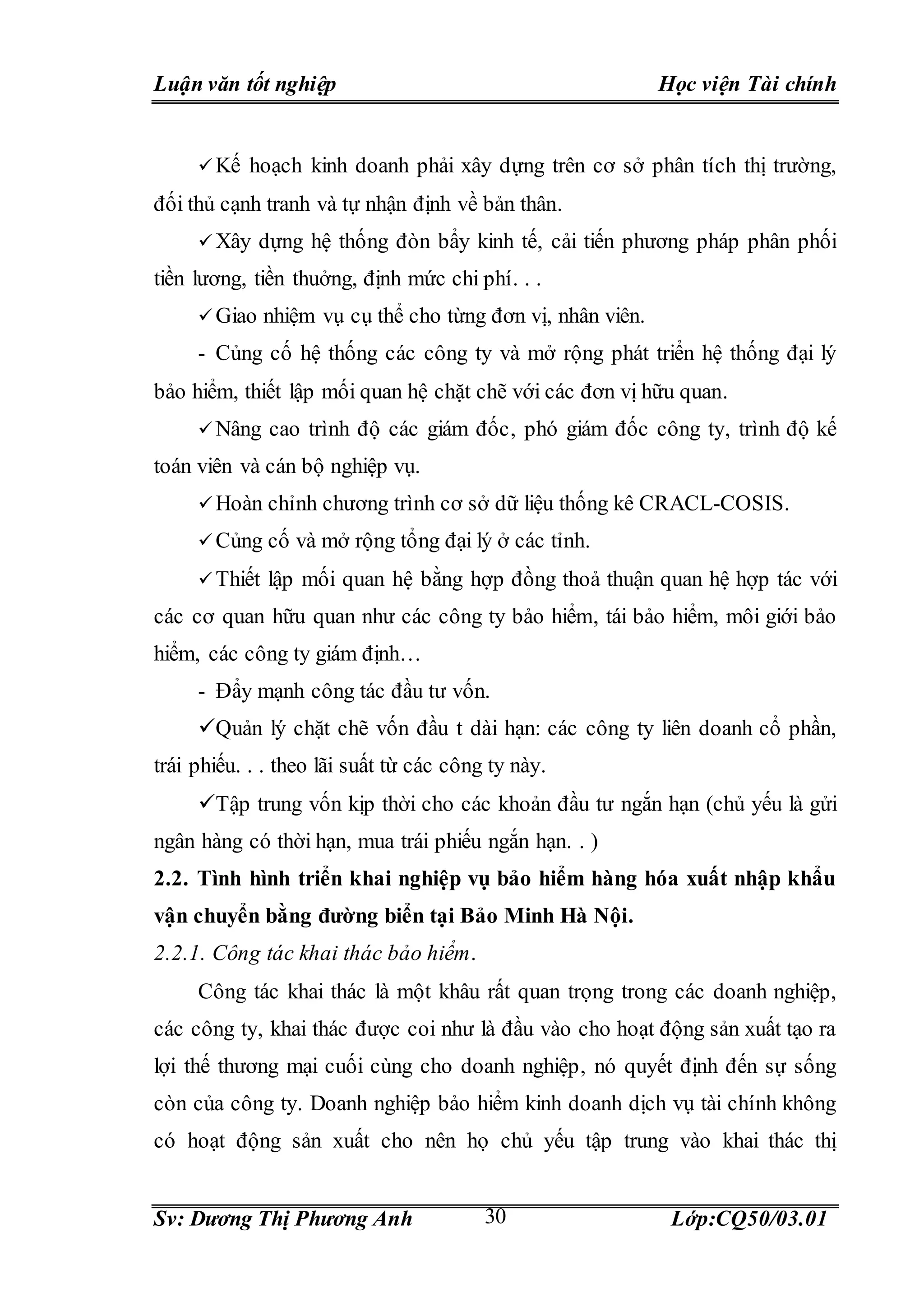 Kinh doanh bảo hiểm hàng hóa xuất nhập khẩu vận chuyển bằng đường biển | DOCX