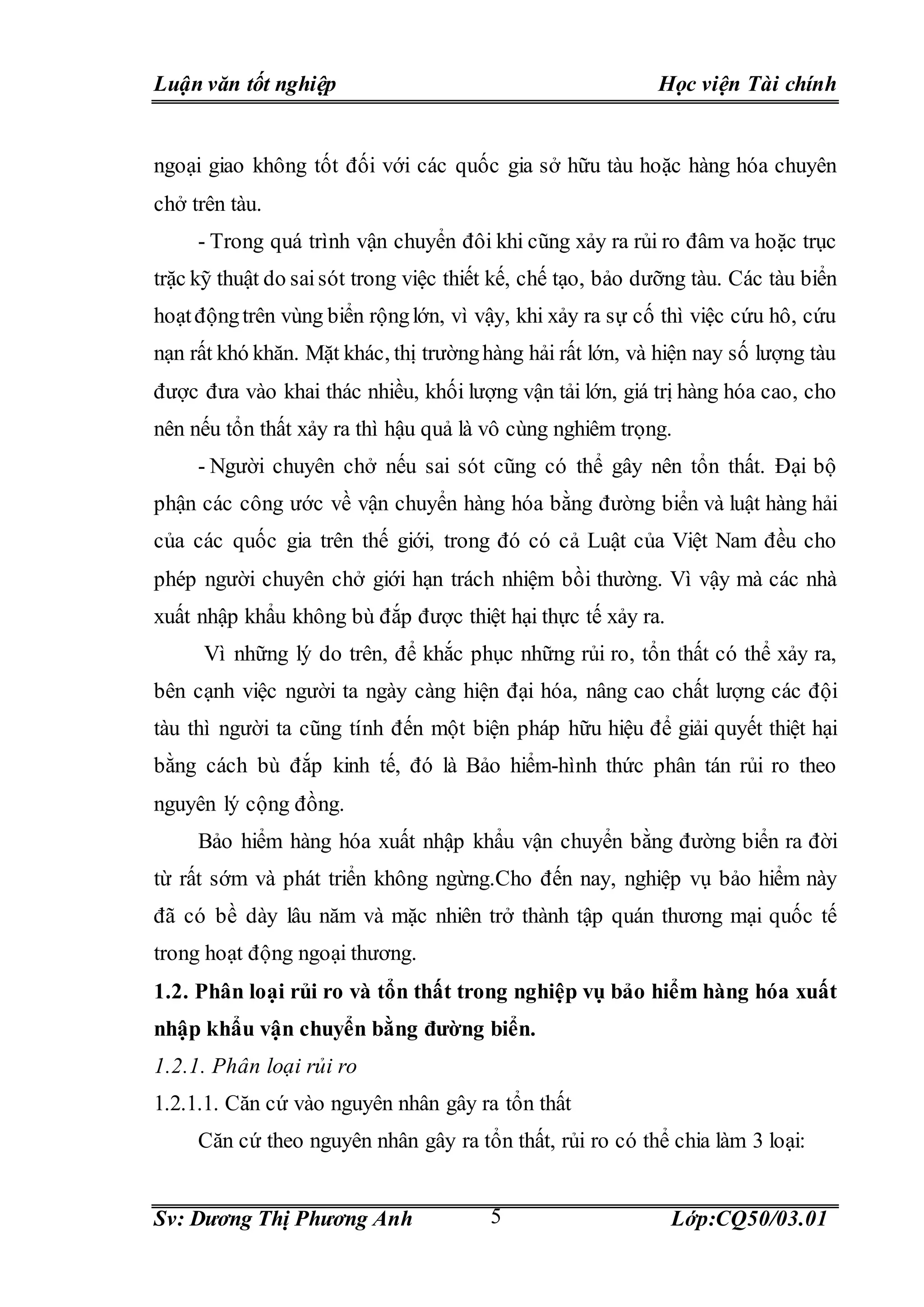 Kinh doanh bảo hiểm hàng hóa xuất nhập khẩu vận chuyển bằng đường biển | DOCX