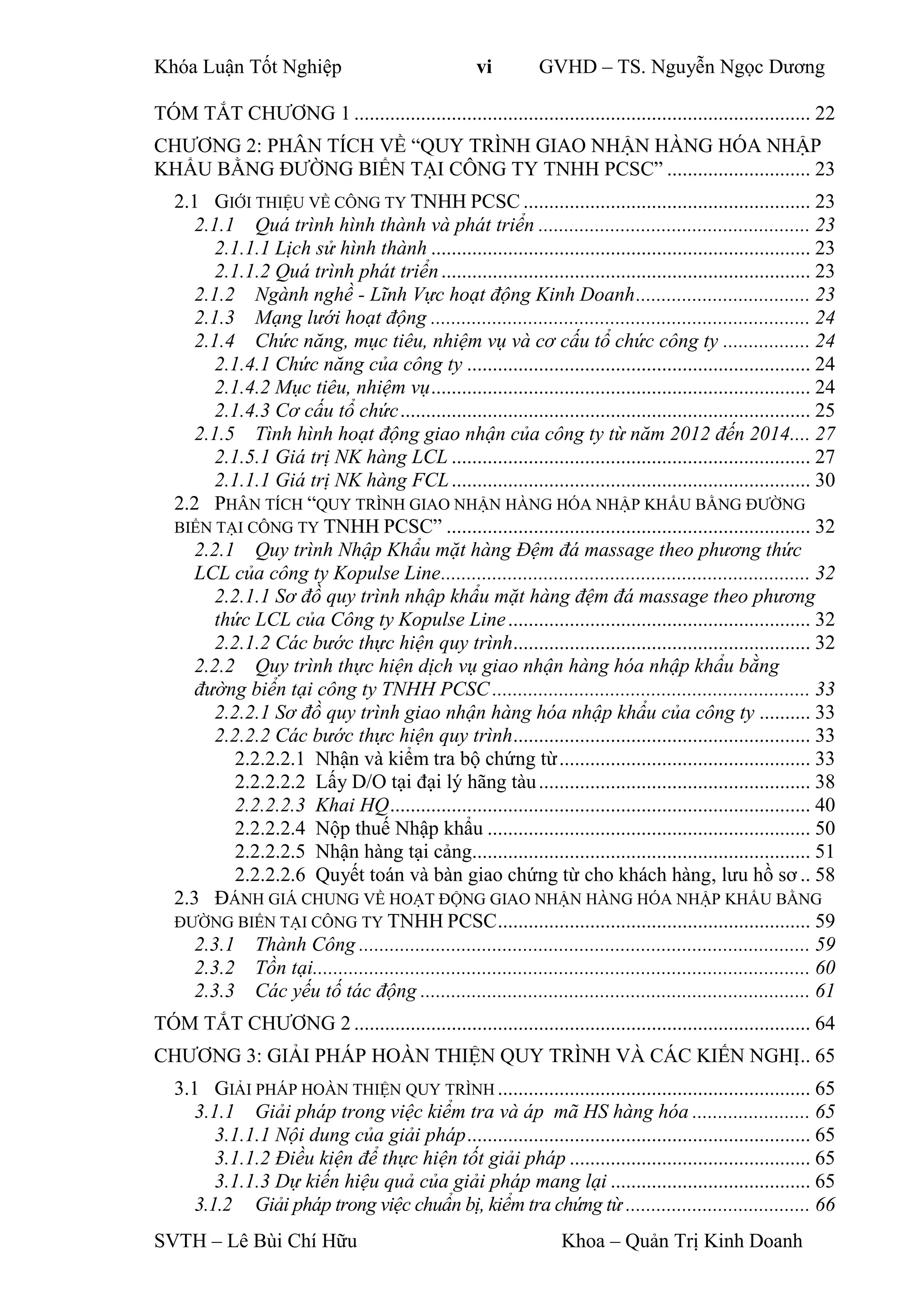 Khóa luận: Quy trình giao nhận hàng hóa nhập khẩu bằng đường biển | PDF