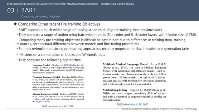 Paper Seminar Detailed Version Bart Denoising Sequence To Sequence Pre Training For Natural