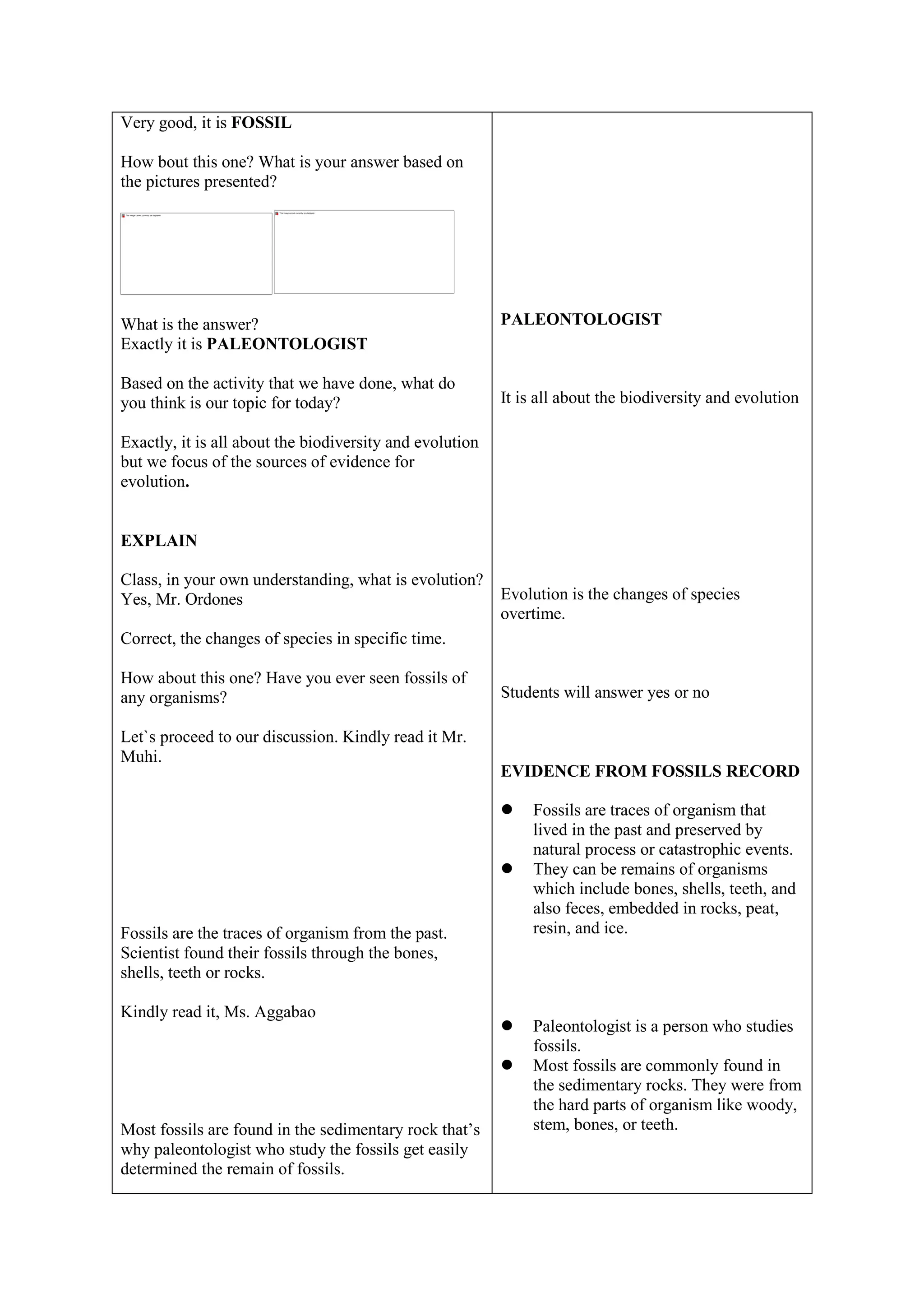 Detailed-Lesson-Plan.docx Biodiversity and Evolution | DOCX