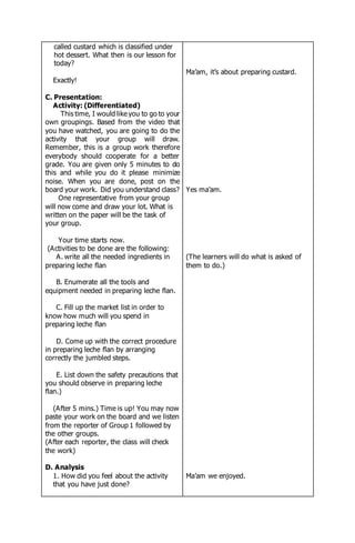 DETAILED LESSON PLAN IN COOKERY 9 | DOCX