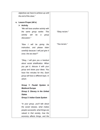 Detailed lesson plan for classroom demonstration. | DOCX