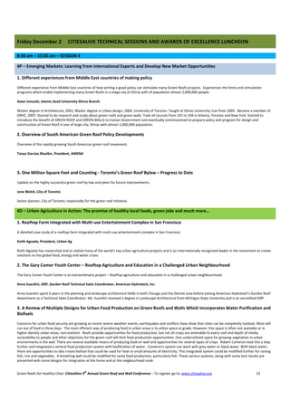 Cities Alive: Green Roofs and Green Walls Conference | PDF | Business ...