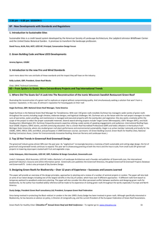 Cities Alive: Green Roofs and Green Walls Conference | PDF