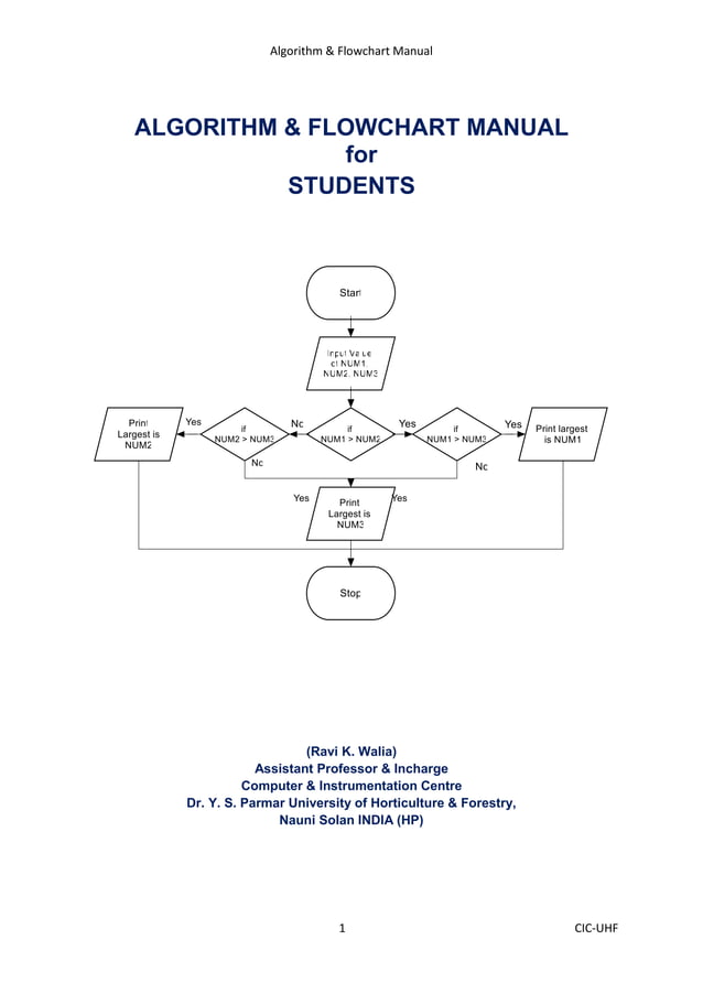 Detail Of Flowchart And Algorithm That Are Used In Programmingpdf Pdf