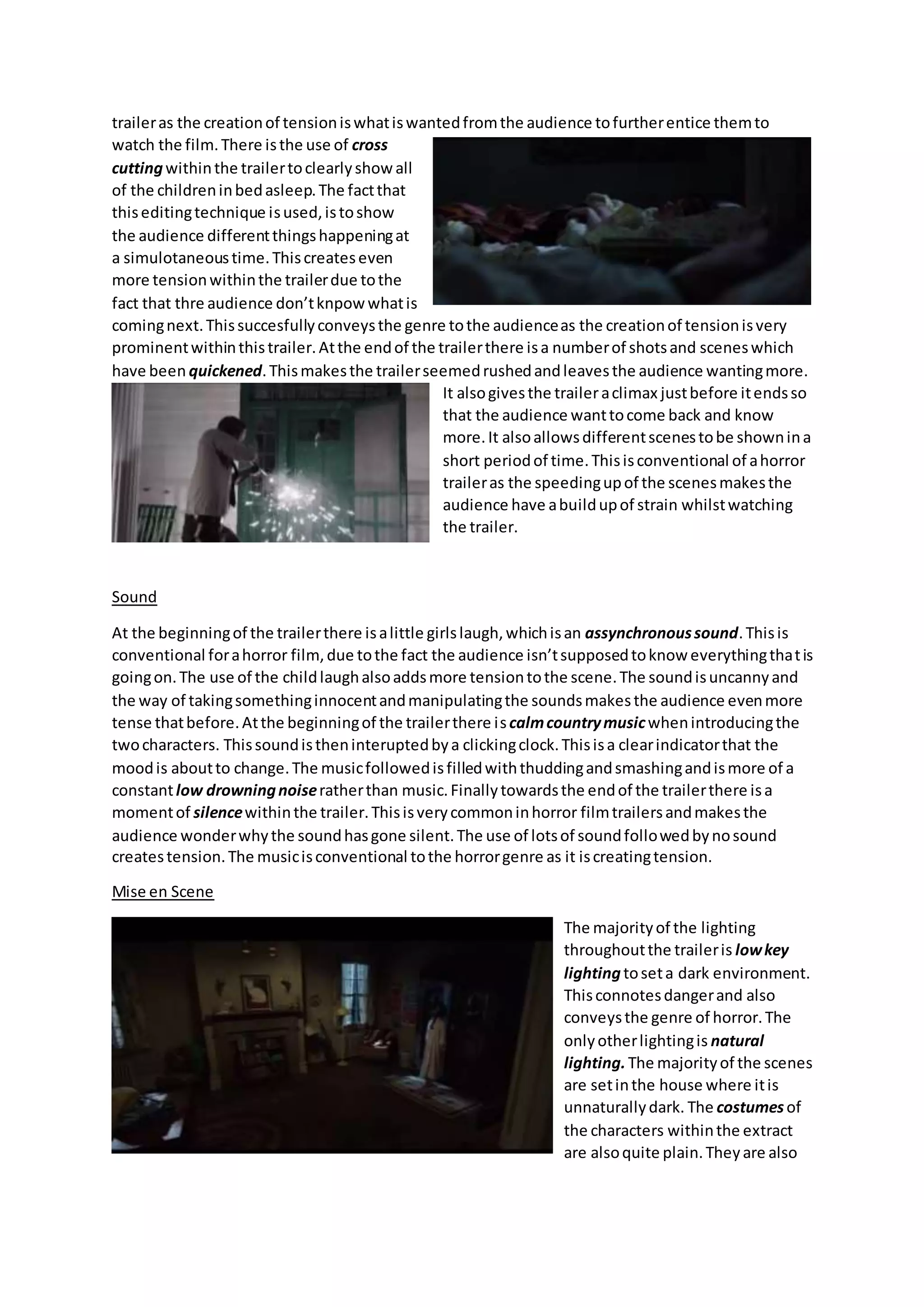 Detailed analysis of The Conjuring | DOCX