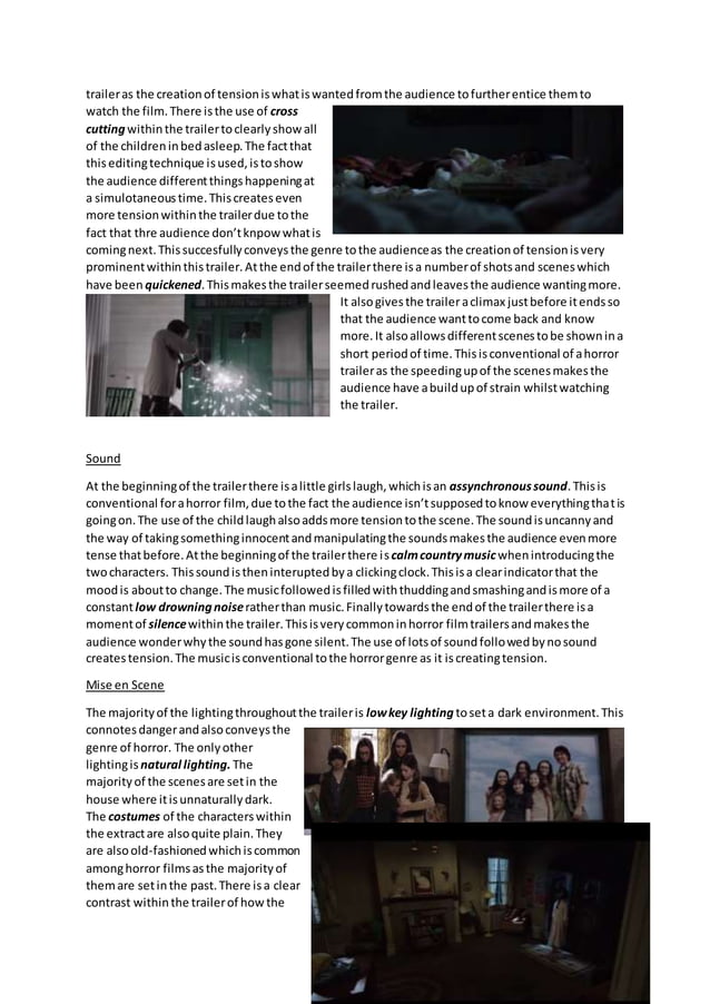 Detailed Analysis of The Conjuring | DOCX