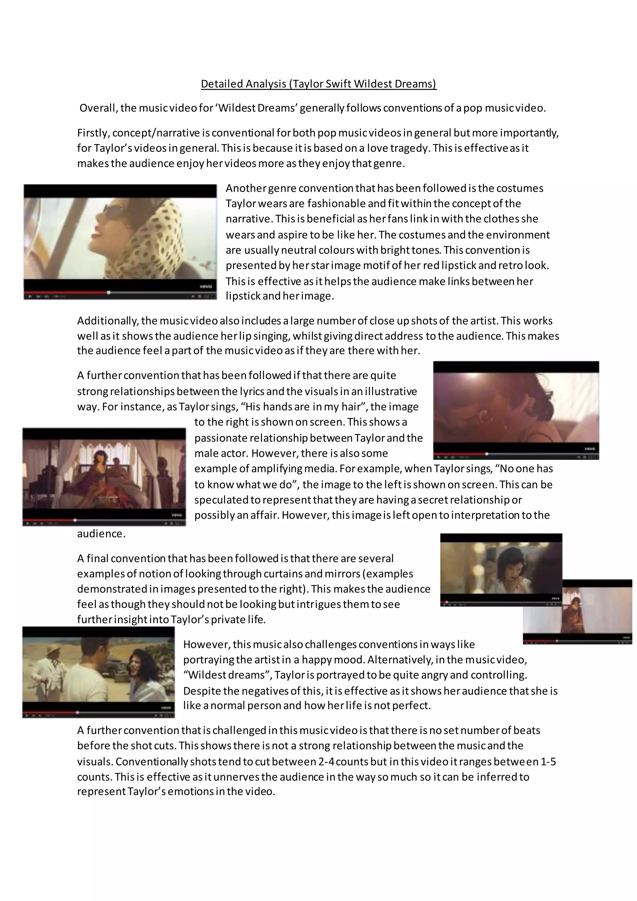 Detailed analysis taylor swift | PDF