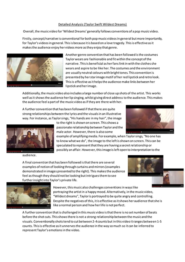 Detailed analysis taylor swift | PDF