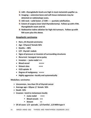 Detailed approach to thyroid gland and parathyroid glands | DOCX