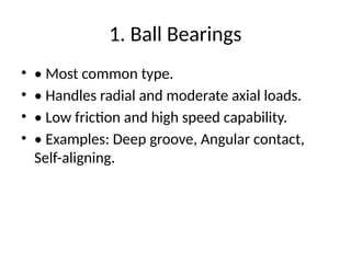 Detailed_Bearing_Typesand their specifications_PPT.pptx