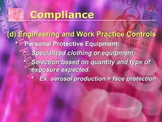 Detailed Bloodborne Pathogens and infection control | PPT