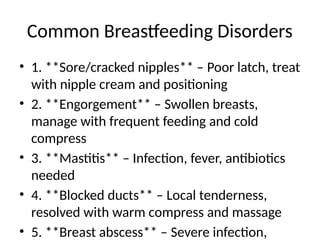 brest feeding and its disorders and impact on humans | PPTX