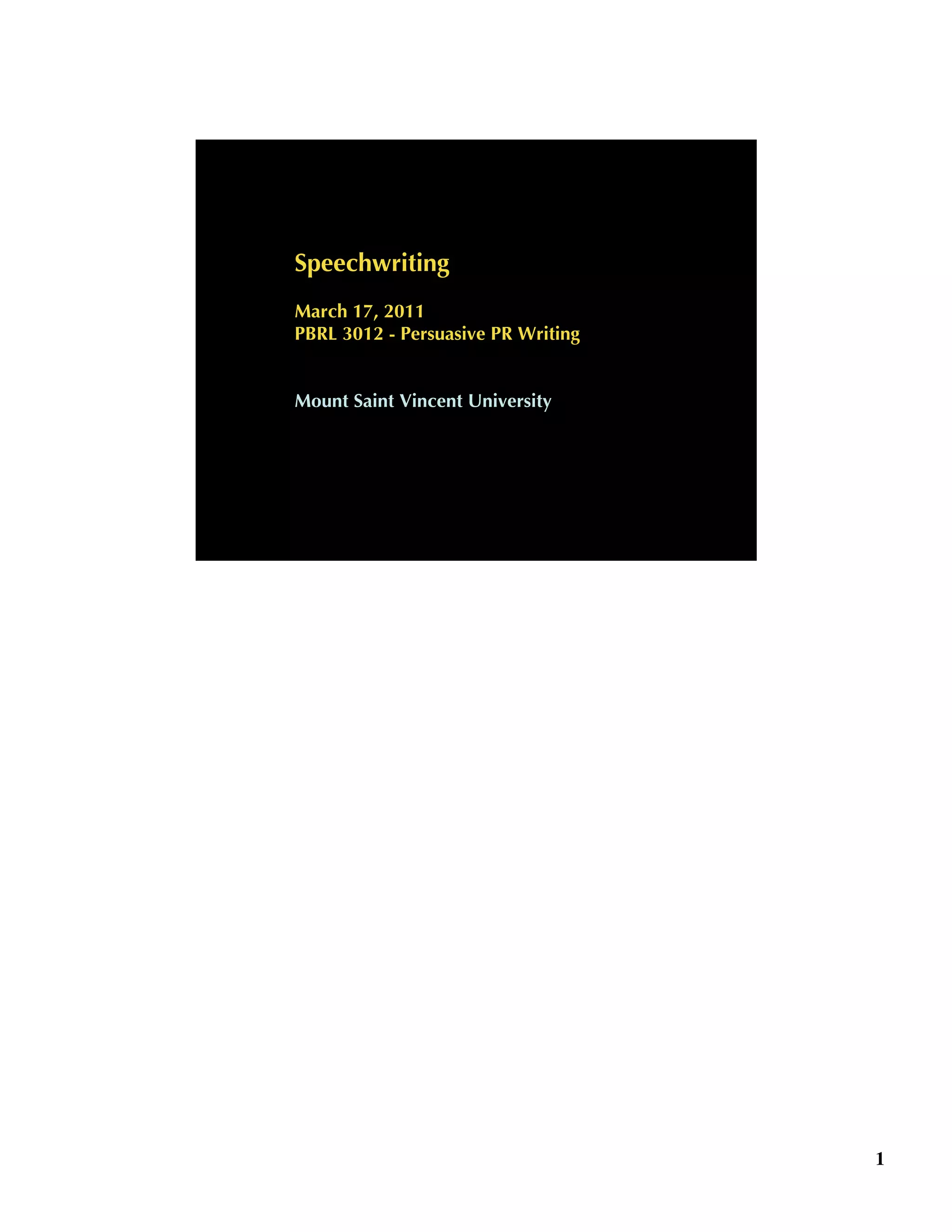 Detailed class notes and speaking points | PDF